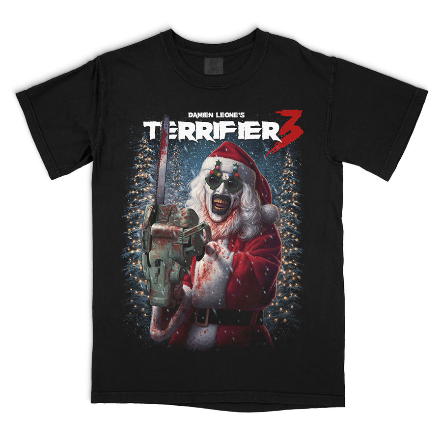 Terrifier 3 – Merry Mayhem T-Shirt | Official Art the Clown Tee ...
